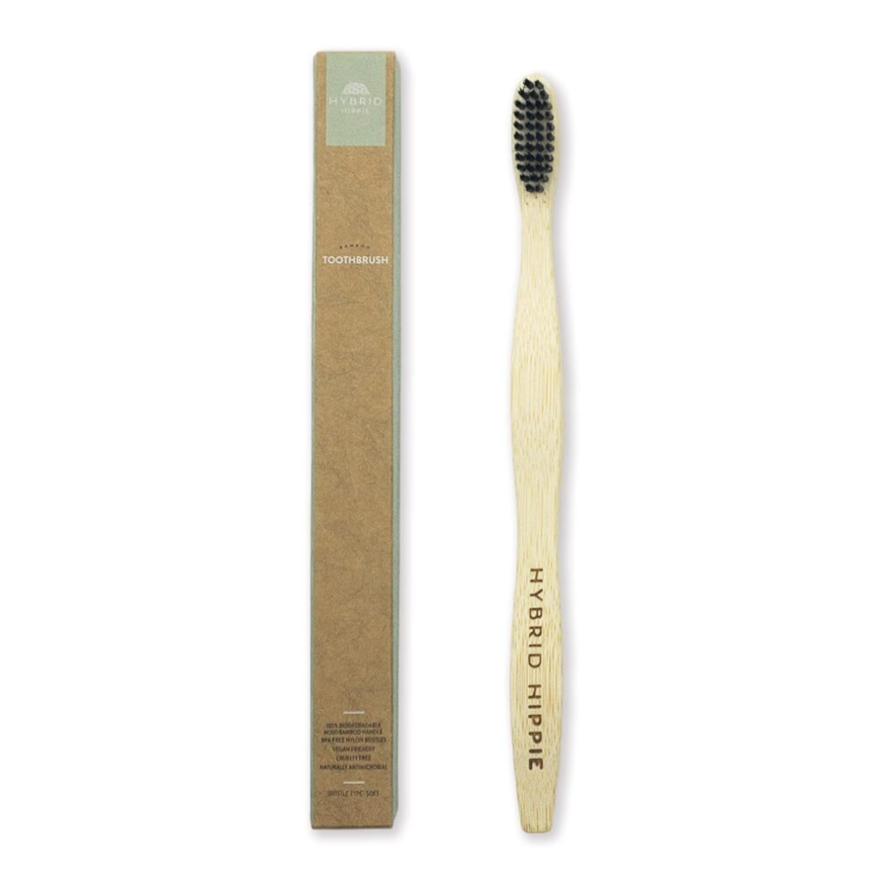 Bamboo Toothbrush - Single Pack - White • Hybrid Hippie - Eco Store