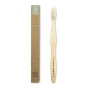 Bamboo Toothbrush - Single Pack - White • Hybrid Hippie - Eco Store