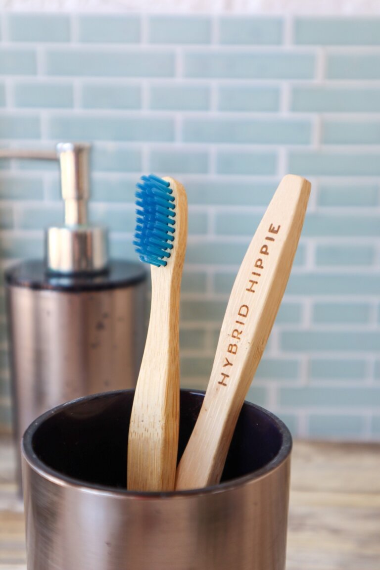 Bamboo Toothbrush - Single Pack - White • Hybrid Hippie - Eco Store