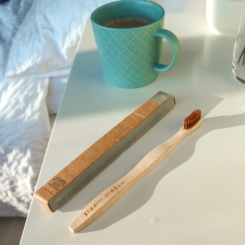 Bamboo Toothbrush - Single Pack - Black • Hybrid Hippie - Eco Store